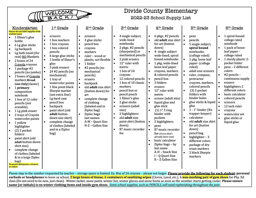 Live Feed | Divide County School District